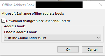 How do I update the Global address book in Outlook for Office 365 on a ...
