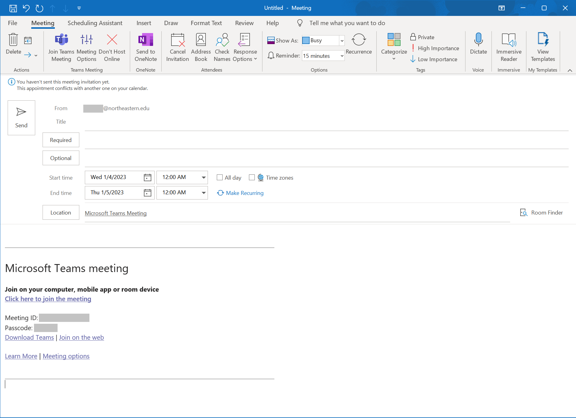 How do I schedule a Microsoft Teams meeting on Outlook for Windows ...